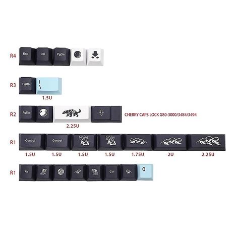 109 Key Mizu Keycap De Iso Layout Pbt Germany Keycaps For Mx Switch