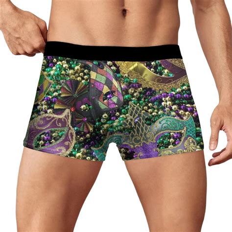 8qida Mens Carnival Underwear Breathable Trend Novel Digital 3d Printed