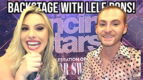 Backstage With Lele Pons At Dancing With The Stars Youtube