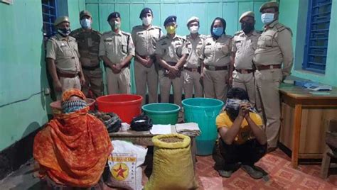 Two Drug Peddlers Arrested Brown Sugar Seized