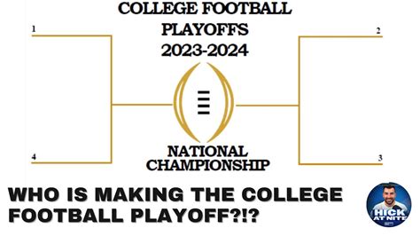 Official College Football Playoff Prediction Youtube
