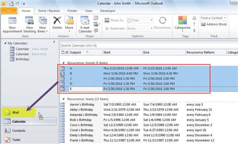 2 methods to batch send multiple calendar items via outlook email