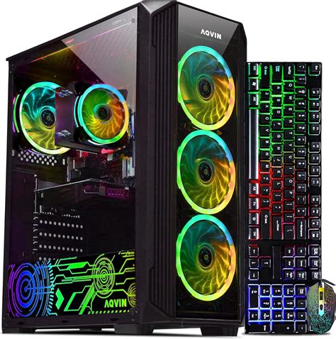 Aqvin Gaming Pc Desktop Intel Core I7 8 Core Processor Geforce Rtx