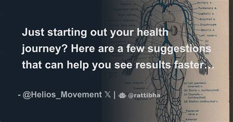 Just Starting Out Your Health Journey Here Are A Few Suggestions That