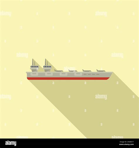 Naval Aircraft Icon Flat Vector Navy Ship Military Warship Stock