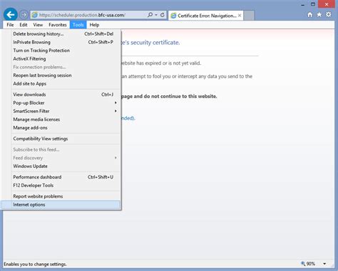 browser does not trust signalr host brinkman financial company l p