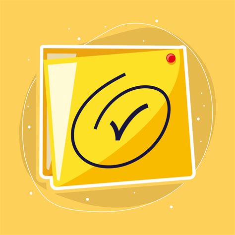 Check Mark Note Vector Art At Vecteezy