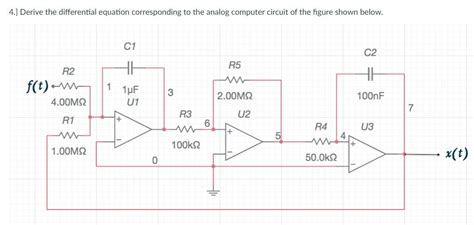 Solved 4 ] Derive The Differential Equation Corresponding To