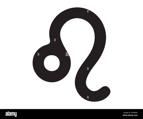 Leo Zodiaque Signe Silhouette Vecteur Art Fond Blanc Image Vectorielle