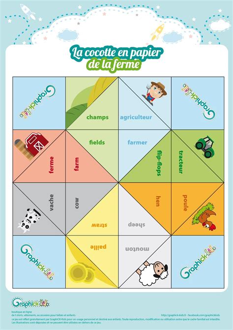 L activité du mercredi la cocotte bilingue de la ferme GraphiCK Kids