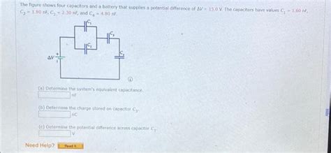 Answered The Figure Shows Four Capacitors And A Bartleby