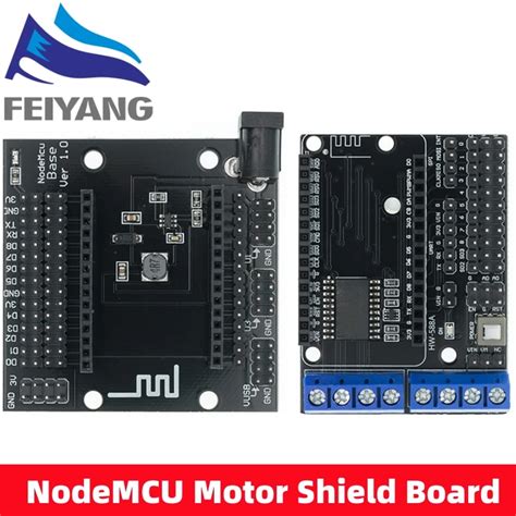 nodemcu motor shield board l293d nodemcu node mcu base esp8266 testing diy breadboard basics
