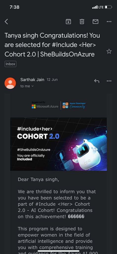 tanya singh on linkedin include azure microsoft
