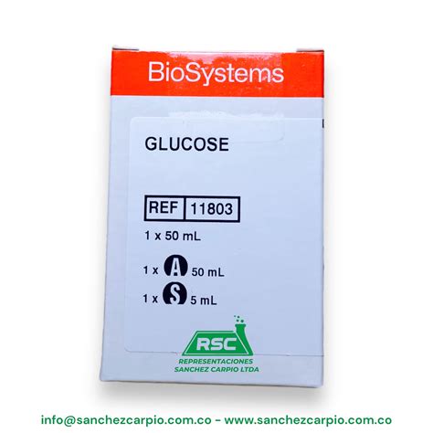Glucosa X Ml Biosystems Representaciones S Nchez Carpio Ltda