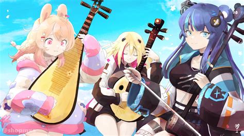 Safebooru 3girls Animal Ears Artist Request Bangs Bear Ears Bear Girl