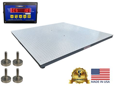 Cambridge 660 Floor Scale 2x2 Platform 2 500 Lb With Csw10at Indicator