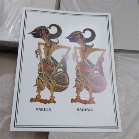 Jual POSTER WAYANG NAKULA SADEWA UKURAN BESAR 35X45 CM Shopee Indonesia