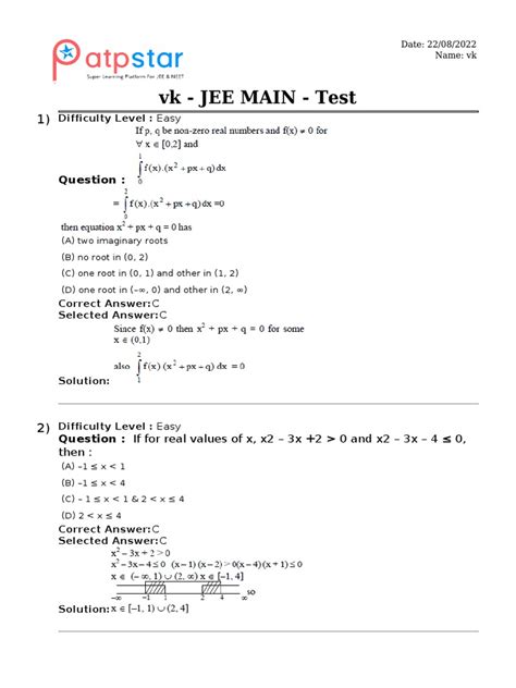 quadratic 1 pdf quadratic equation equations