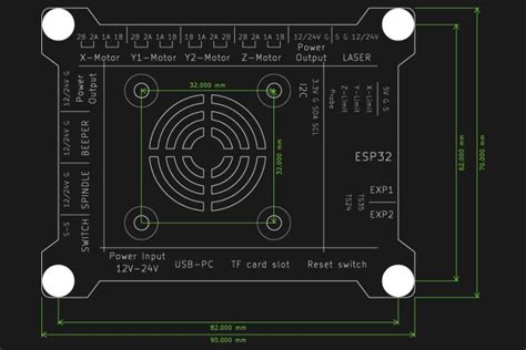 Dlc 32 Offline Controller 32bits Esp32 Wifi Grbl Tft Touch Screen