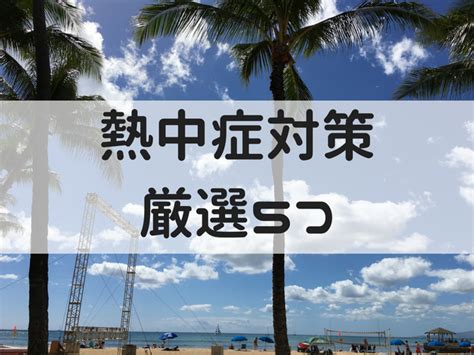 【厳選】真夏の熱中症対策に必携！最低限備える5つのモノ まるのモノマニア