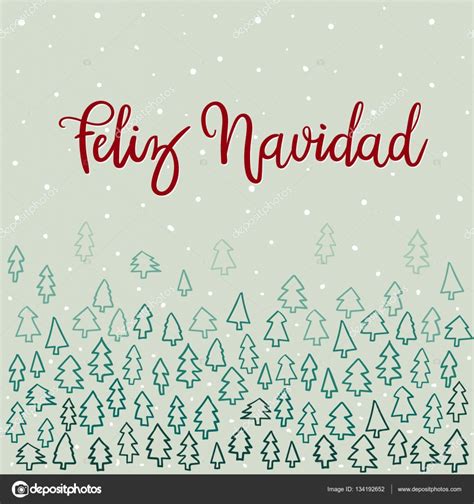 Tarjeta De Felicitación Feliz Navidad Hand Lettering Árbol De Navidad