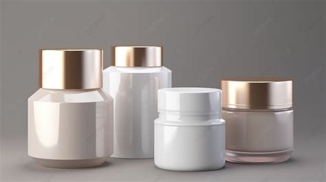 Fondo Paquete De Productos De Belleza Que Visualiza Envases Y Botellas