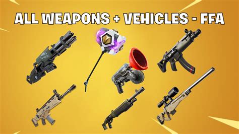 All Weapons Free For All 4065 5754 5339 By Julesgoldi Fortnite Creative Map Code Fortnitegg