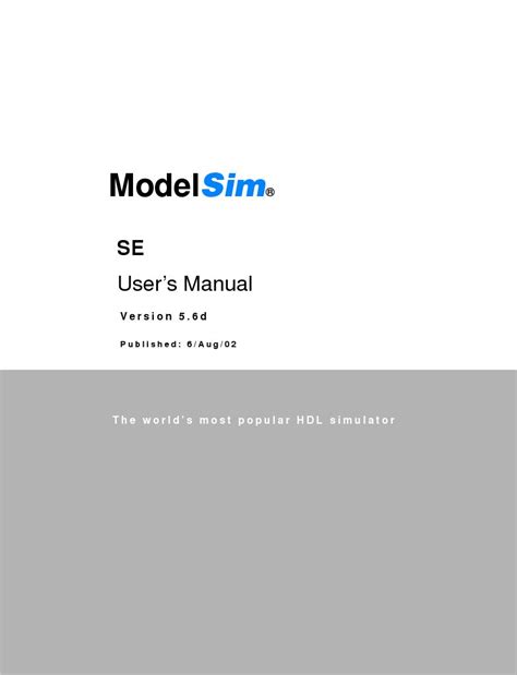 Model Sim Demo Pdf Vhdl Array Data Structure