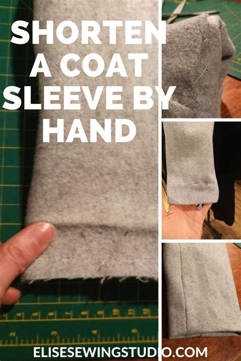 Shorten A Coat Sleeve By Hand Sewing Sleeves Sleeves Sewing Alterations