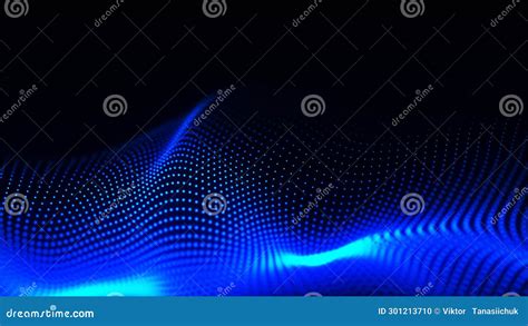 Technology Background Abstract Digital Particle Wave Futuristic