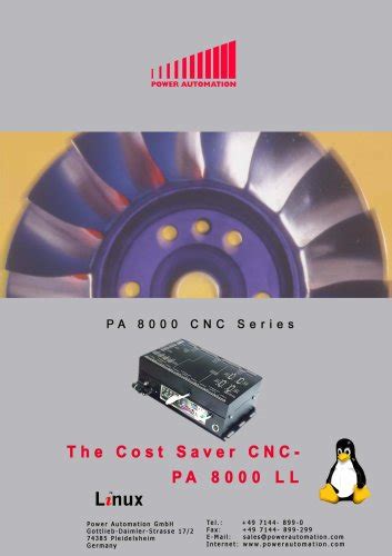 Cnc System Pa 8000 Lw Power Automation Pdf Catalogs Technical Documentation Brochure
