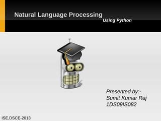 Natural Language Processing Python PPT