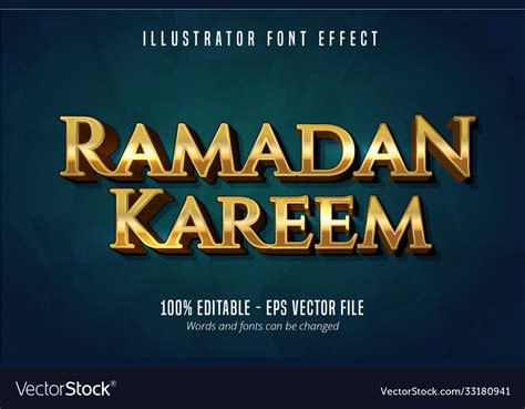 Editable Text Style Effect Typography Template Vector Image