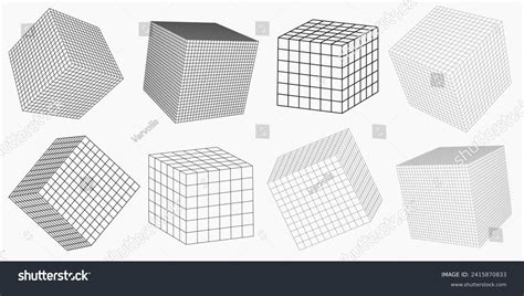 Set Frame Cubes Different Sides Vector Stock Vector Royalty Free 2415870833 Shutterstock