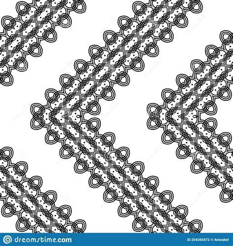 Design Seamless Zigzag Decorative Pattern Stock Vector Illustration Of Black Stripe 204265472