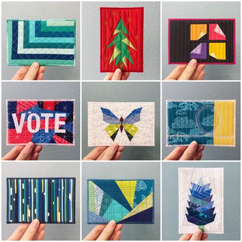 Free Quilted Fabric Postcard Tutorial Sarah Ruiz Quilts
