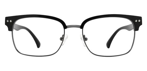 Bolivar Browline Progressive Glasses Black Mens Eyeglasses Payne