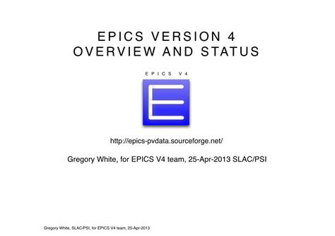 pdf epics version 4 overview and status · lattice data service