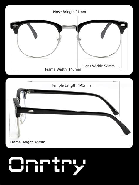 Gafas de bloqueo de luz azul para mujeres y hombres clásicas semi sin