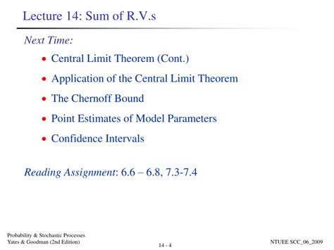 PPT Lecture Sums Of Random Variables MGFs PowerPoint Presentation ID