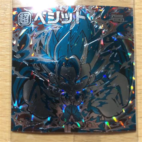 【未使用に近い】ドラゴンボール 超戦士シールウエハース超 アルティメットスパーキング 7周年記念投票第1位 【ベジット】超6 Ex1 Ugr