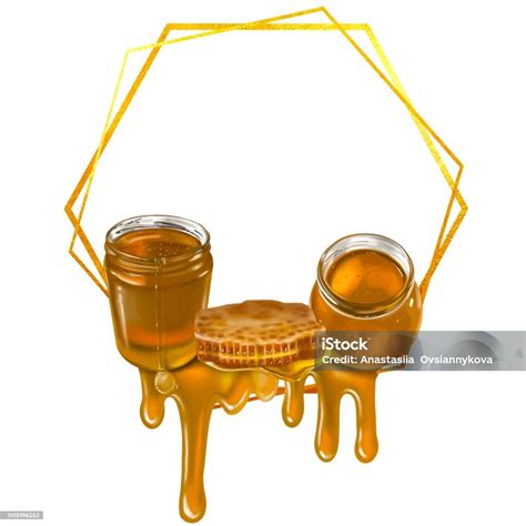 수채화 프레임 벌집 꿀벌 꽃 꿀 및 벌집 사실적인 일러스트레이션 0명에 대한 스톡 벡터 아트 및 기타 이미지 0명 국경 꽃 나무 Istock