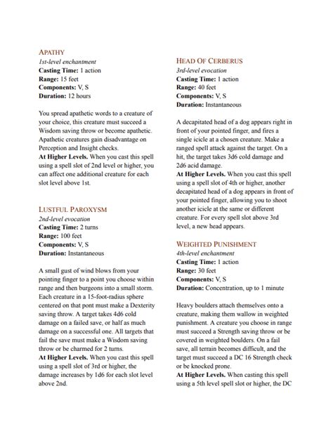 My First Attempt At A Homebrew Subclass For Dandd I Somewhat Based This
