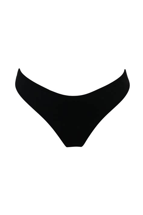 Space High Leg Bikini Thong In Black Pour Moi