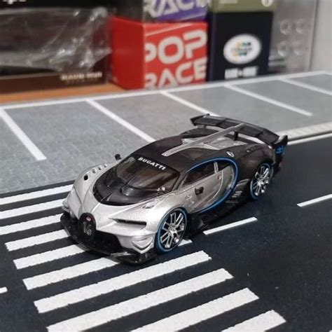 Mini Gt Bugatti Vision Gran Turismo Silver Unseal No Box Shopee