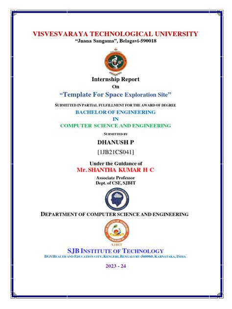 Internship Report 6th Sem Pdf Html Html Element