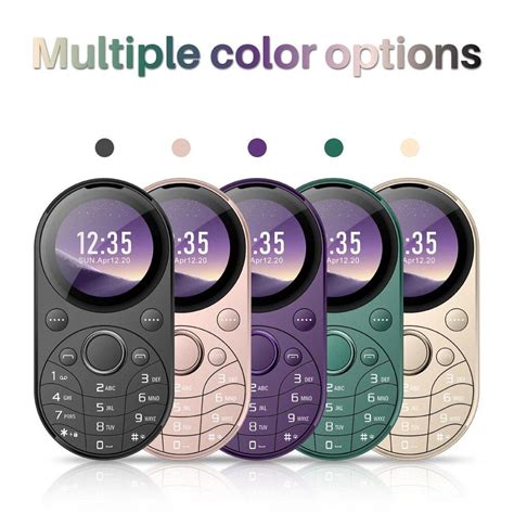 Мини-овальный маленький мобильный телефон с двумя SIM-картами GSM 1,39 ...