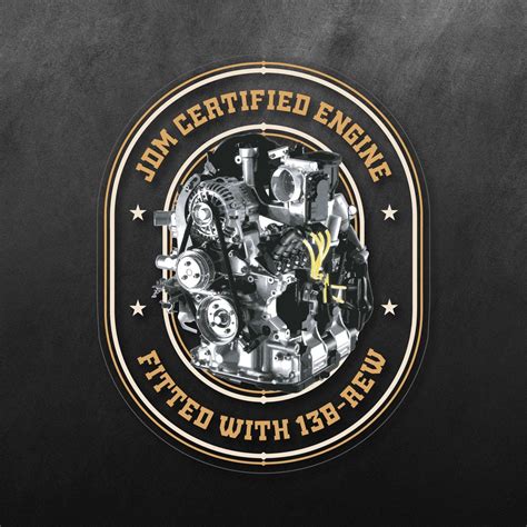 Wankel 13b Rew Engine Jdm Sticker For Mazda Retrobot