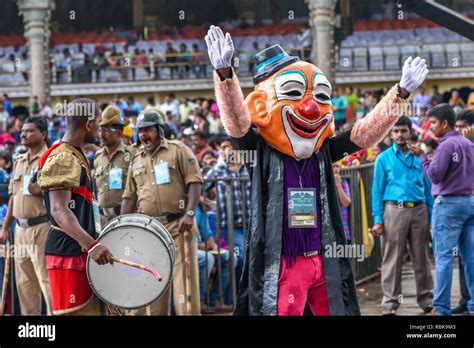 Mysore Dussehra Celebration Or Dasara Festival Procession At The Mysore
