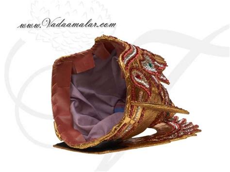 Sree Durga Devi Crown Indian Kreedam Headgear Accessories Indian God